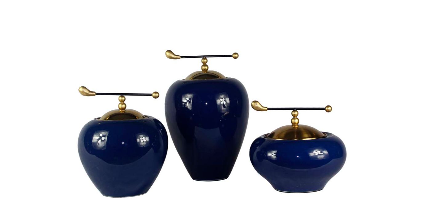 Decoratiune recipient cu capac - Darte Divani